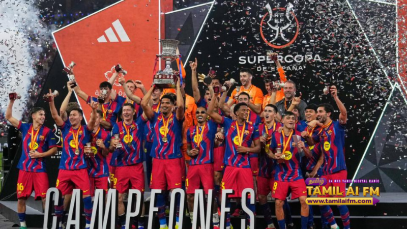Barcelona Retains Spanish Super Cup After El Clasico Win - Tamil AI FM